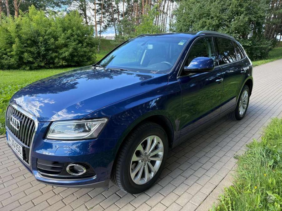 Zils Audi Q5 2015 Utena, ar dzinēja tilpumu 2.00 L un nobraukumu 268 tūkst. km par 13900 €, foto 1 vietnē AUTOMOTO.COM.LV