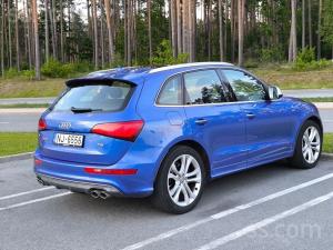 Blue Audi Q5 2015 in Riga, with an engine capacity of 3.00 L and mileage of 179 thousand km for 14200 €, photo  on AUTOMOTO.COM.LV