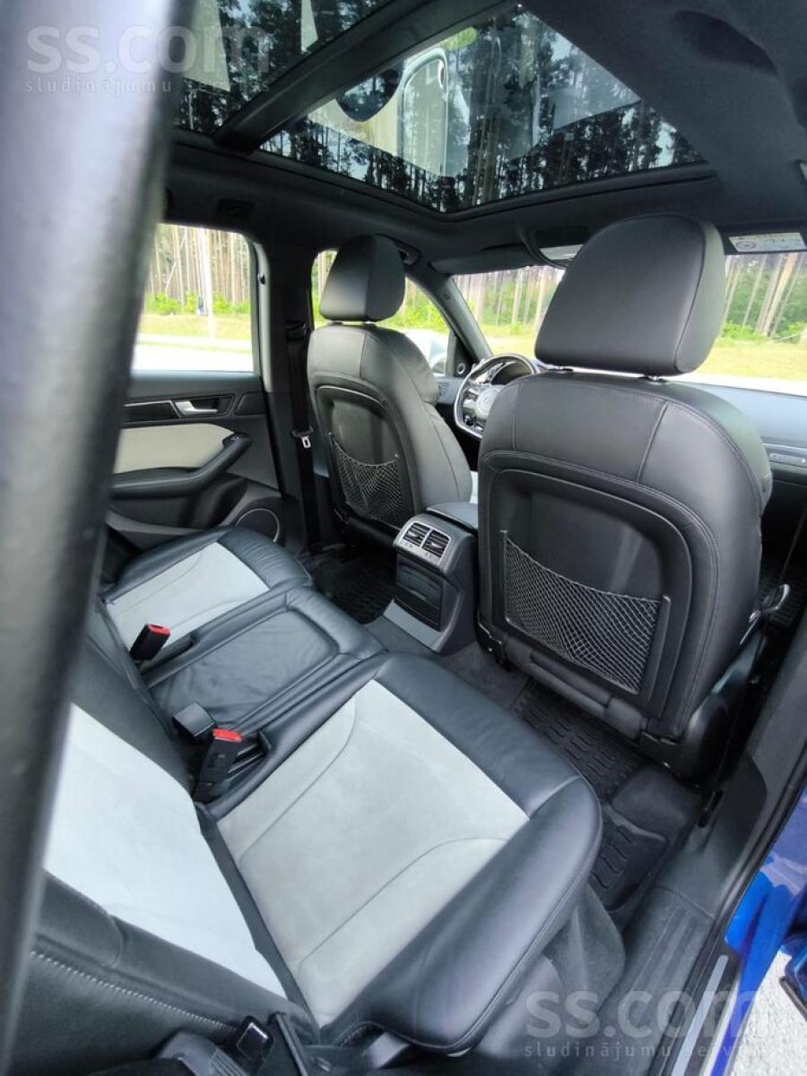 Blue Audi Q5 2015 in Riga, with an engine capacity of 3.00 L and mileage of 179 thousand km for 14200 €, photo 9 on AUTOMOTO.COM.LV