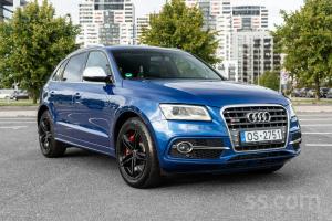 Blue Audi Q5 2015 in Riga, with an engine capacity of 3.00 L and mileage of 227 thousand km for 17900 €, photo  on AUTOMOTO.COM.LV