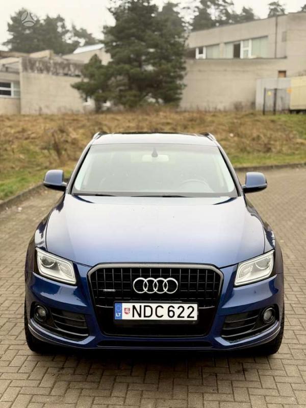 Blue Audi Q5 2016 in Vilnius, with an engine capacity of 2.00 L and mileage of 206 thousand km for 11900 €, photo 3 on AUTOMOTO.COM.LV