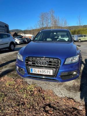 Blue Audi Q5 2016 in Marijampole, with an engine capacity of 2.97 L and mileage of 130 thousand km for 14950 €, photo  on AUTOMOTO.COM.LV