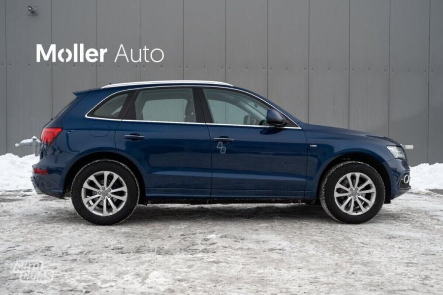 Blue Audi Q5 2016 in Vilnius, with an engine capacity of 2.00 L and mileage of 216 thousand km for 13950 €, photo 7 on AUTOMOTO.COM.LV