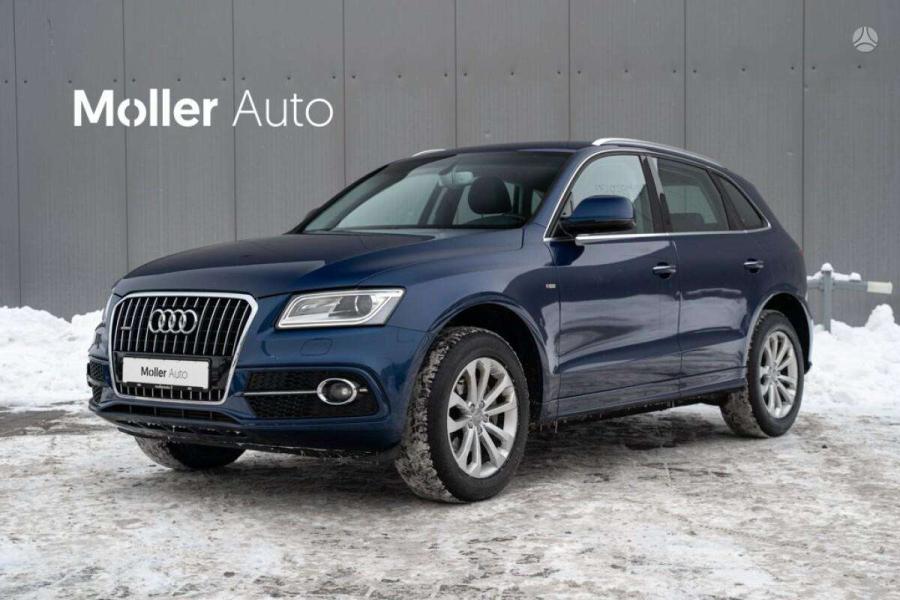 Blue Audi Q5 2016 in Vilnius, with an engine capacity of 2.00 L and mileage of 216 thousand km for 13950 €, photo 1 on AUTOMOTO.COM.LV