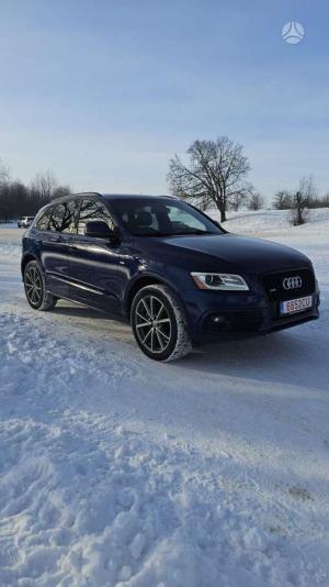 Blue Audi Q5 2016 in Kaunas, with an engine capacity of 3.00 L and mileage of 184 thousand km for 14550 €, photo 3 on AUTOMOTO.COM.LV