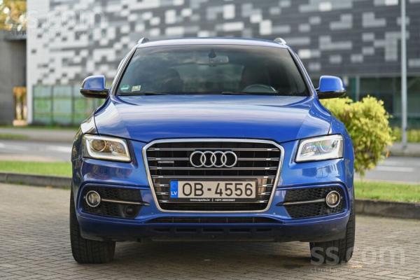 Blue Audi Q5 2016 in Jelgava, with an engine capacity of 3.00 L and mileage of 227 thousand km for 16200 €, photo 3 on AUTOMOTO.COM.LV