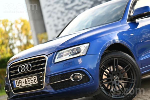 Blue Audi Q5 2016 in Jelgava, with an engine capacity of 3.00 L and mileage of 227 thousand km for 16200 €, photo 5 on AUTOMOTO.COM.LV