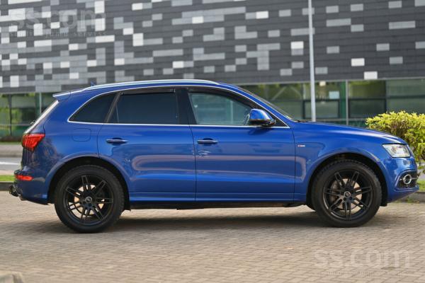 Blue Audi Q5 2016 in Jelgava, with an engine capacity of 3.00 L and mileage of 227 thousand km for 16200 €, photo 7 on AUTOMOTO.COM.LV
