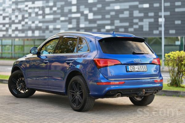 Blue Audi Q5 2016 in Jelgava, with an engine capacity of 3.00 L and mileage of 227 thousand km for 16200 €, photo 9 on AUTOMOTO.COM.LV