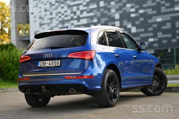 Blue Audi Q5 2016 in Jelgava, with an engine capacity of 3.00 L and mileage of 227 thousand km for 16200 €, photo 10 on AUTOMOTO.COM.LV
