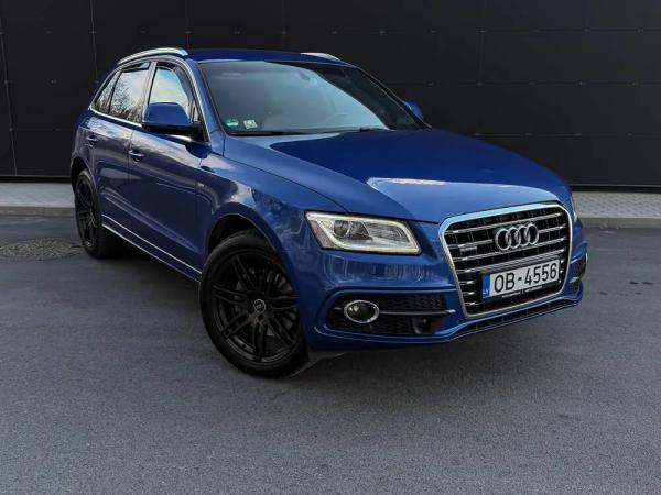 Blue Audi Q5 2016 in Jelgava, with an engine capacity of 3.00 L and mileage of 227 thousand km for 16700 €, photo 1 on AUTOMOTO.COM.LV