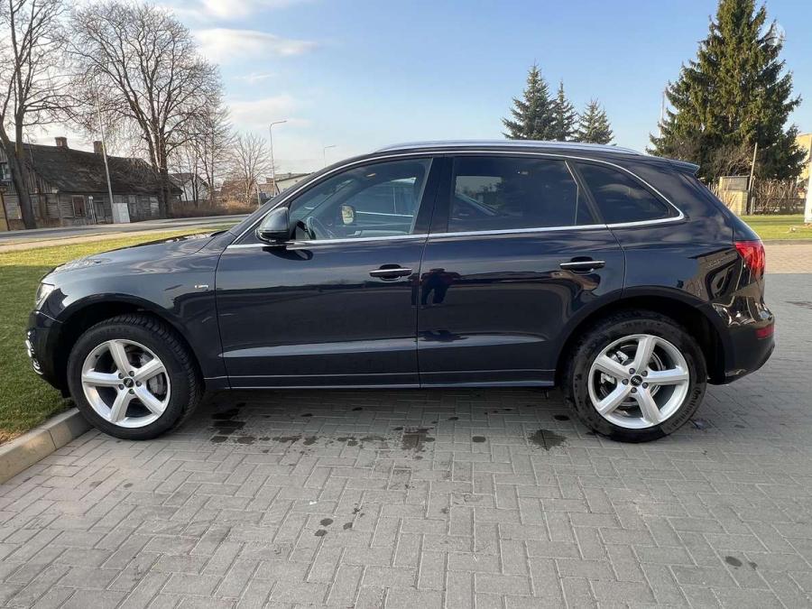 Blue Audi Q5 2016 in Mazeikiai, with an engine capacity of 1.99 L and mileage of 80 thousand km for 13500 €, photo 5 on AUTOMOTO.COM.LV