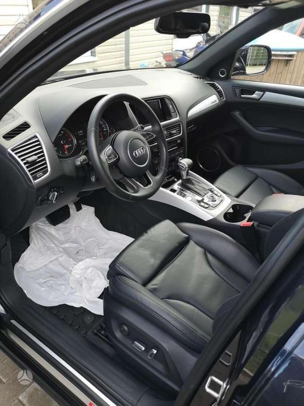 Blue Audi Q5 2016 in Mazeikiai, with an engine capacity of 1.99 L and mileage of 80 thousand km for 13500 €, photo 10 on AUTOMOTO.COM.LV