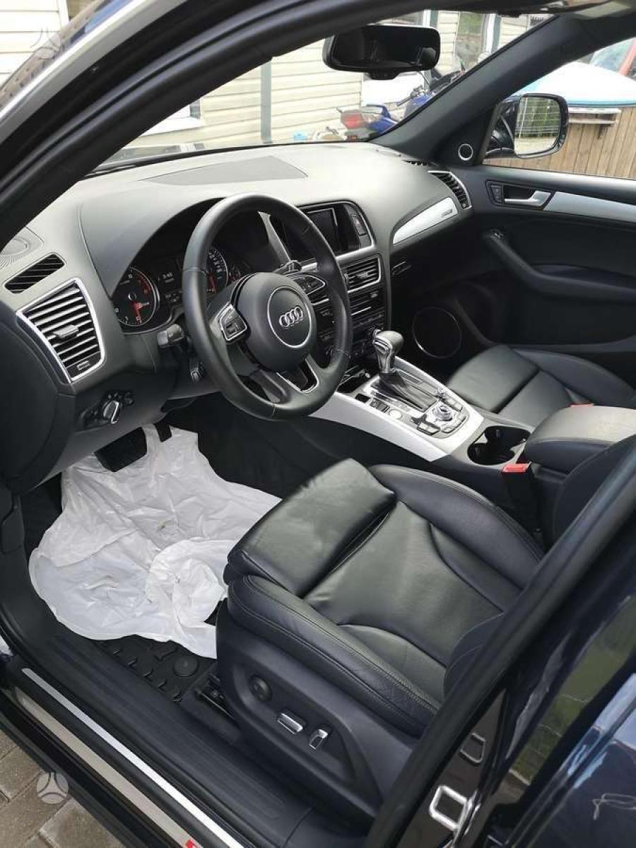 Blue Audi Q5 2016 in Mazeikiai, with an engine capacity of 1.99 L and mileage of 80 thousand km for 13500 €, photo 11 on AUTOMOTO.COM.LV