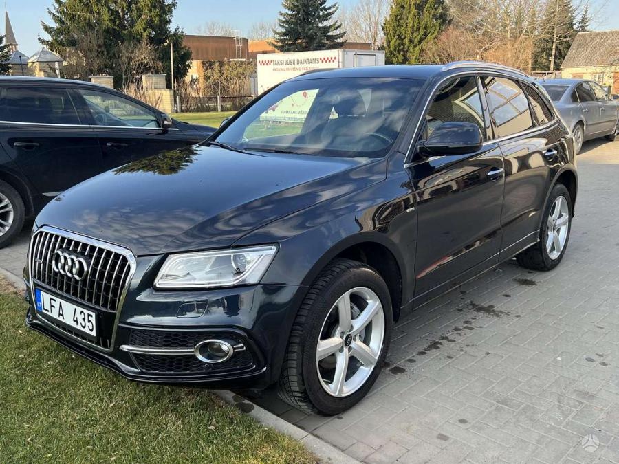 Blue Audi Q5 2016 in Mazeikiai, with an engine capacity of 1.99 L and mileage of 80 thousand km for 13500 €, photo 3 on AUTOMOTO.COM.LV