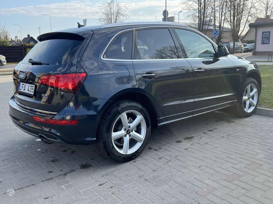Blue Audi Q5 2016 in Mazeikiai, with an engine capacity of 1.99 L and mileage of 80 thousand km for 13500 €, photo 8 on AUTOMOTO.COM.LV