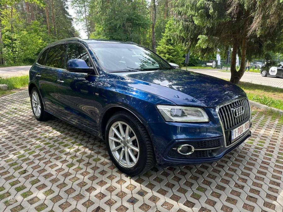 Blue Audi Q5 2016 in Vilnius, with an engine capacity of 1.97 L and mileage of 300 thousand km for 13000 €, photo 12 on AUTOMOTO.COM.LV