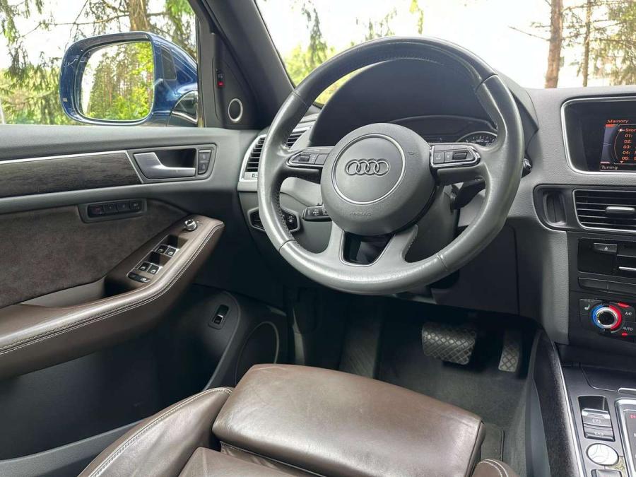 Blue Audi Q5 2016 in Vilnius, with an engine capacity of 1.97 L and mileage of 300 thousand km for 13000 €, photo 21 on AUTOMOTO.COM.LV