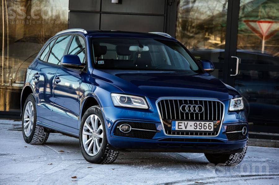 Blue Audi Q5 2016 in Riga, with an engine capacity of 2.00 L and mileage of 189 thousand km for 16000 €, photo 4 on AUTOMOTO.COM.LV