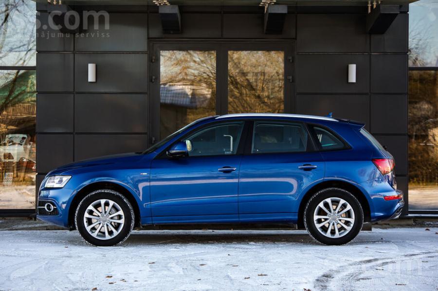 Blue Audi Q5 2016 in Riga, with an engine capacity of 2.00 L and mileage of 189 thousand km for 16000 €, photo 8 on AUTOMOTO.COM.LV