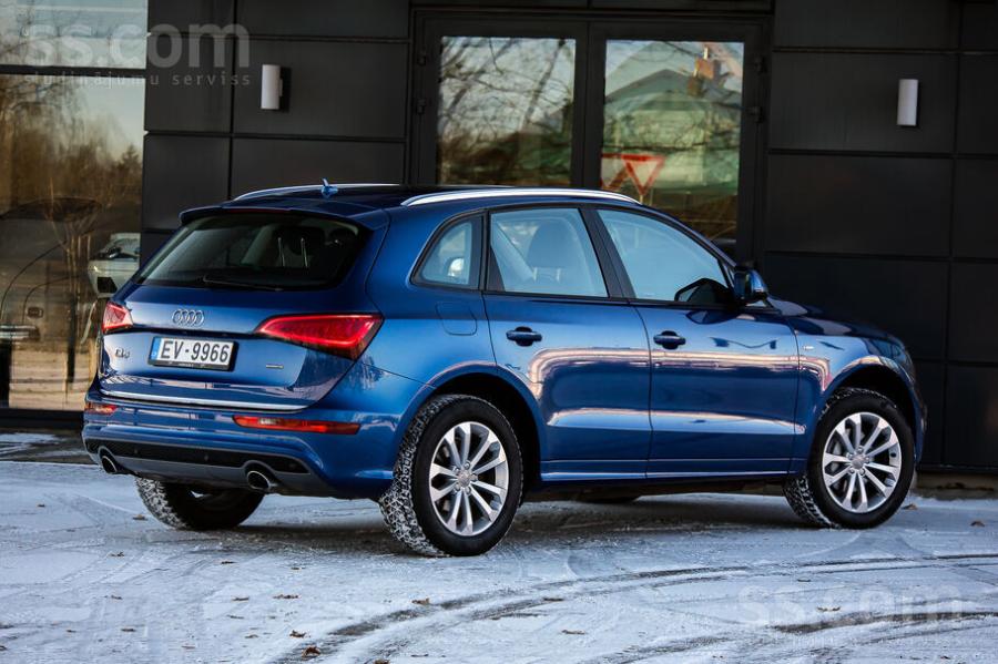 Blue Audi Q5 2016 in Riga, with an engine capacity of 2.00 L and mileage of 189 thousand km for 16000 €, photo 9 on AUTOMOTO.COM.LV