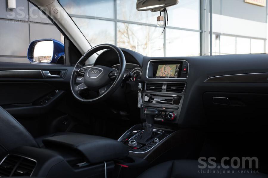 Blue Audi Q5 2016 in Riga, with an engine capacity of 2.00 L and mileage of 189 thousand km for 16000 €, photo 16 on AUTOMOTO.COM.LV