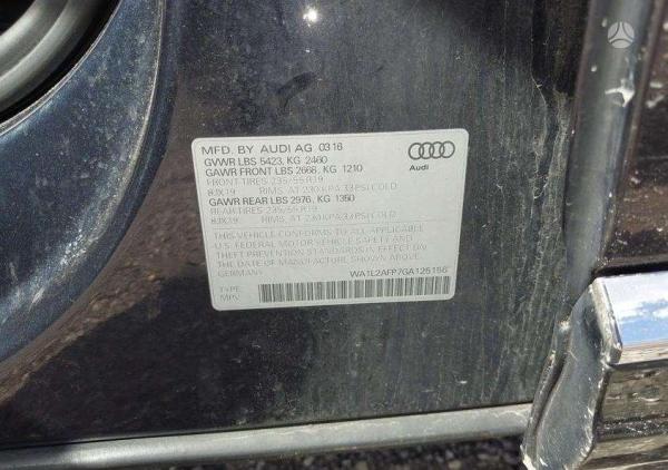 Zils Audi Q5 2016 Viļņa, ar dzinēja tilpumu 1.98 L un nobraukumu 211 tūkst. km par 8350 €, foto 9 vietnē AUTOMOTO.COM.LV