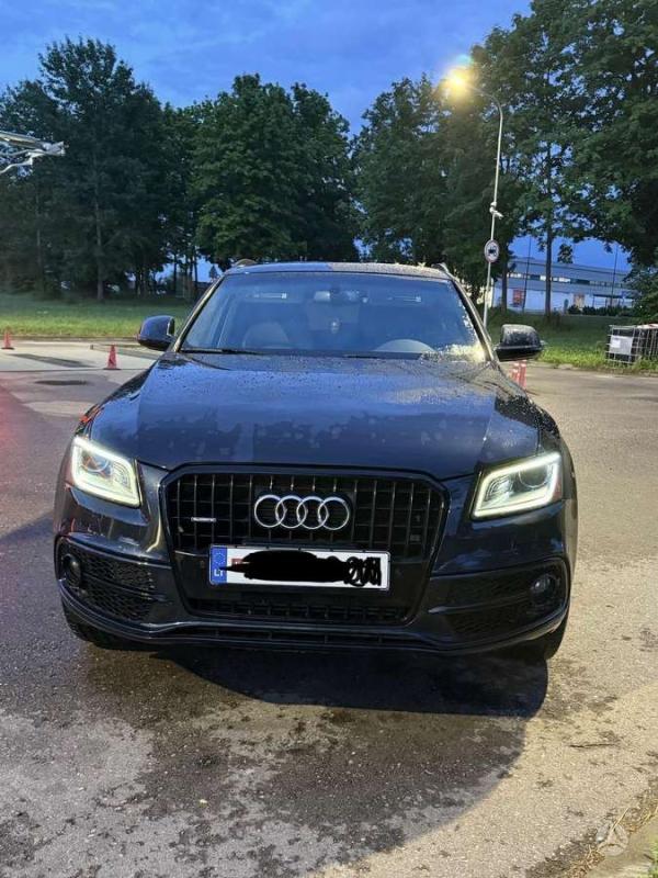 Blue Audi Q5 2016 in Ukmerge, with an engine capacity of 2.97 L and mileage of 119 thousand km for 16900 €, photo 5 on AUTOMOTO.COM.LV