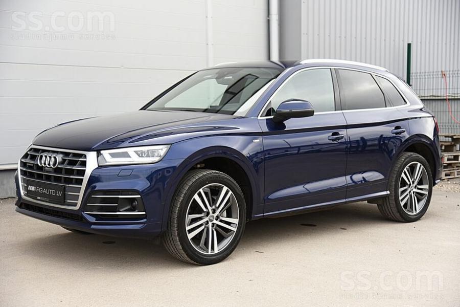 Blue Audi Q5 2017 in Tukums, with an engine capacity of 2.00 L and mileage of 169 thousand km for 24990 €, photo 1 on AUTOMOTO.COM.LV