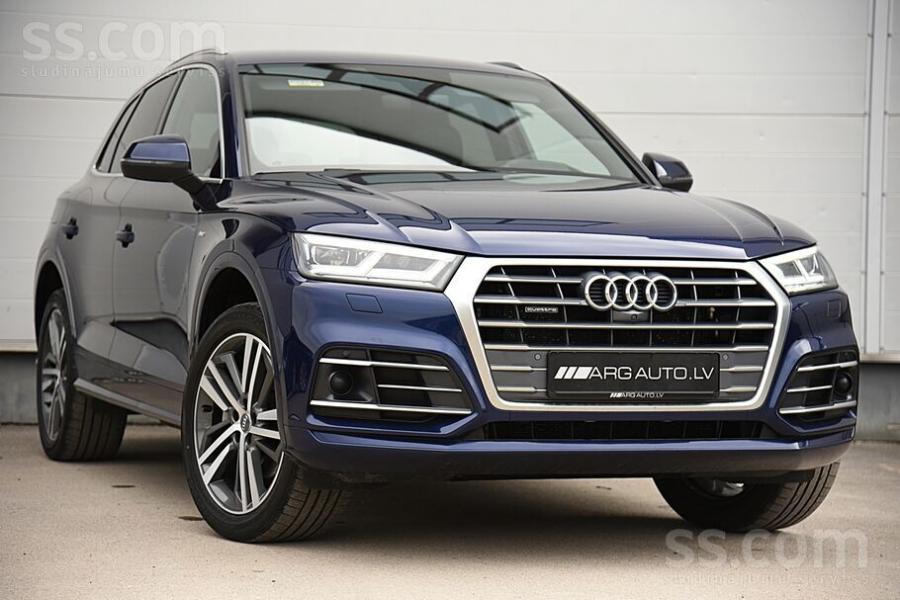 Blue Audi Q5 2017 in Tukums, with an engine capacity of 2.00 L and mileage of 169 thousand km for 24990 €, photo 3 on AUTOMOTO.COM.LV