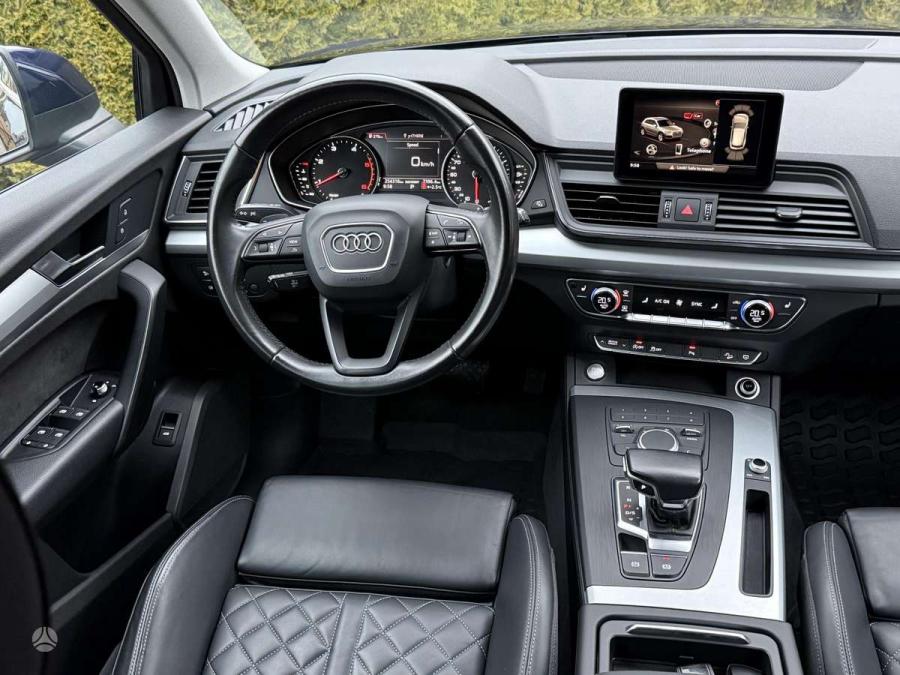 Zils Audi Q5 2017 Jonava, ar dzinēja tilpumu 1.97 L un nobraukumu 254 tūkst. km par 18850 €, foto 17 vietnē AUTOMOTO.COM.LV