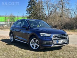 Zils Audi Q5 2017 Rīga, ar dzinēja tilpumu 2.00 L un nobraukumu 125 tūkst. km par 20500 €, foto  vietnē AUTOMOTO.COM.LV