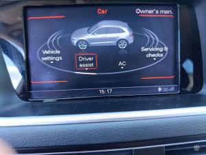 Blue Audi Q5 2017 in Plunge, with an engine capacity of 1.98 L and mileage of 195 thousand km for 12700 €, photo 19 on AUTOMOTO.COM.LV