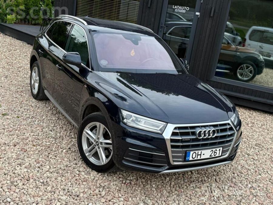 Blue Audi Q5 2017 in Riga, with an engine capacity of 2.00 L and mileage of 257 thousand km for 18500 €, photo 1 on AUTOMOTO.COM.LV