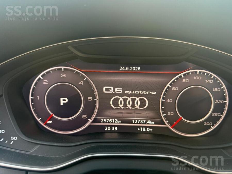 Blue Audi Q5 2017 in Riga, with an engine capacity of 2.00 L and mileage of 257 thousand km for 18500 €, photo 8 on AUTOMOTO.COM.LV