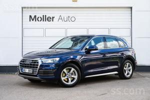 Blue Audi Q5 2017 in Riga, with an engine capacity of 2.00 L and mileage of 128 thousand km for 21650 €, photo  on AUTOMOTO.COM.LV