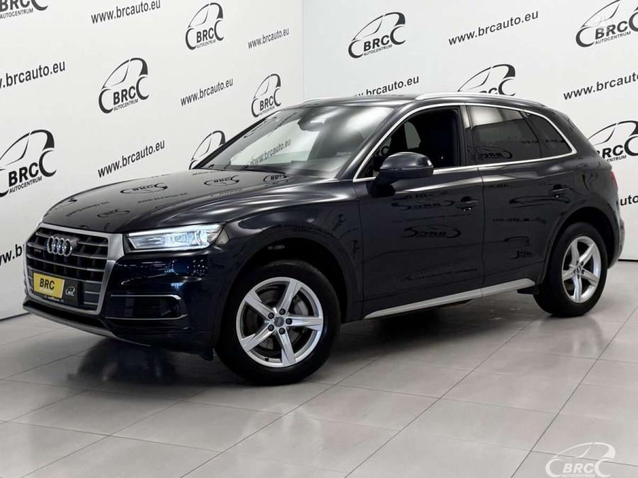 Blue Audi Q5 2017 in Vilnius, with an engine capacity of 1.97 L and mileage of 153 thousand km for 17900 €, photo 1 on AUTOMOTO.COM.LV