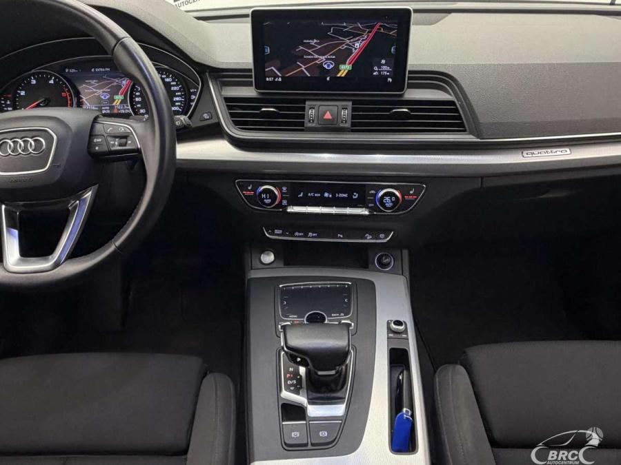 Blue Audi Q5 2017 in Vilnius, with an engine capacity of 1.97 L and mileage of 153 thousand km for 17900 €, photo 18 on AUTOMOTO.COM.LV