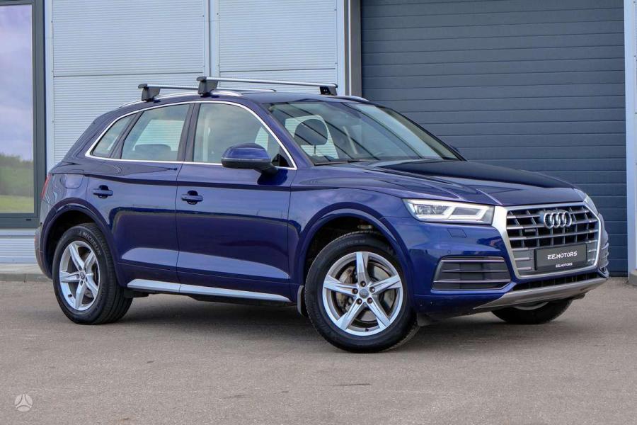 Blue Audi Q5 2017 in Kaunas, with an engine capacity of 1.97 L and mileage of 240 thousand km for 20999 €, photo 1 on AUTOMOTO.COM.LV