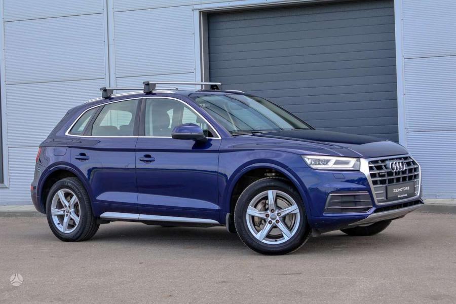 Blue Audi Q5 2017 in Kaunas, with an engine capacity of 1.97 L and mileage of 240 thousand km for 20999 €, photo 4 on AUTOMOTO.COM.LV