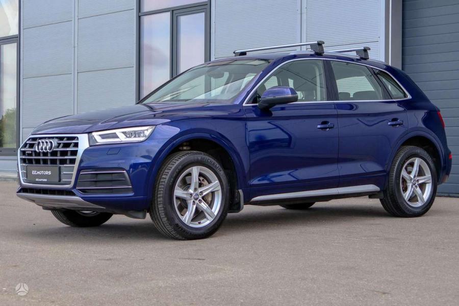 Blue Audi Q5 2017 in Kaunas, with an engine capacity of 1.97 L and mileage of 240 thousand km for 20999 €, photo 8 on AUTOMOTO.COM.LV