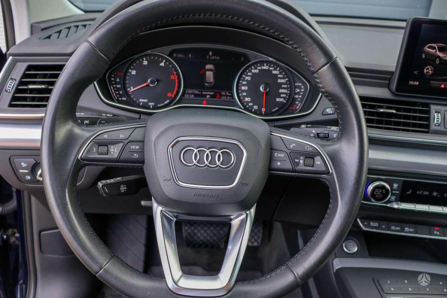Blue Audi Q5 2017 in Kaunas, with an engine capacity of 1.97 L and mileage of 240 thousand km for 20999 €, photo 21 on AUTOMOTO.COM.LV