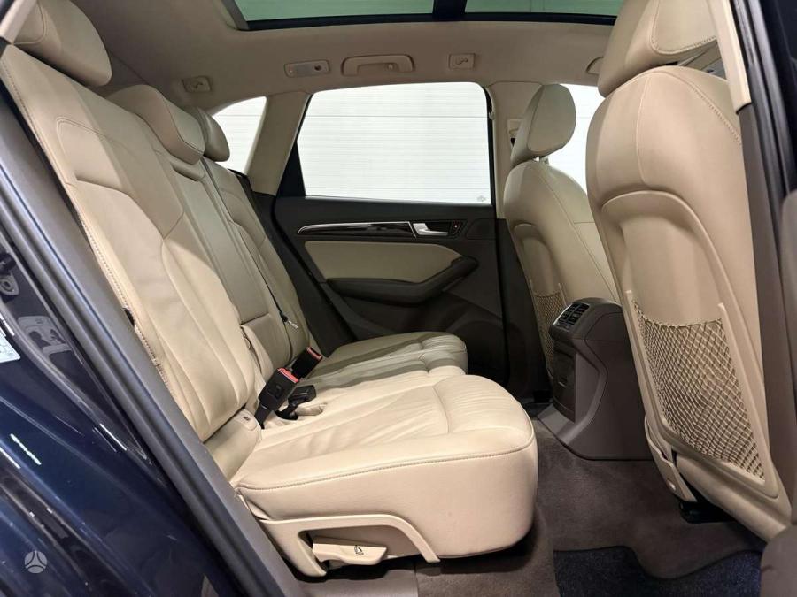 Blue Audi Q5 2017 in Vilnius, with an engine capacity of 1.98 L and mileage of 284 thousand km for 12490 €, photo 31 on AUTOMOTO.COM.LV