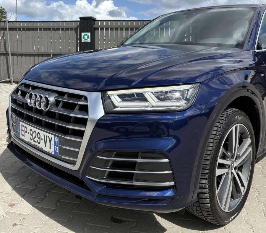 Blue Audi Q5 2017 in Kaunas, with an engine capacity of 1.97 L and mileage of 229 thousand km for 19800 €, photo 3 on AUTOMOTO.COM.LV