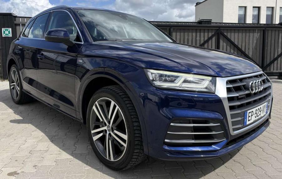 Blue Audi Q5 2017 in Kaunas, with an engine capacity of 1.97 L and mileage of 229 thousand km for 19800 €, photo 6 on AUTOMOTO.COM.LV