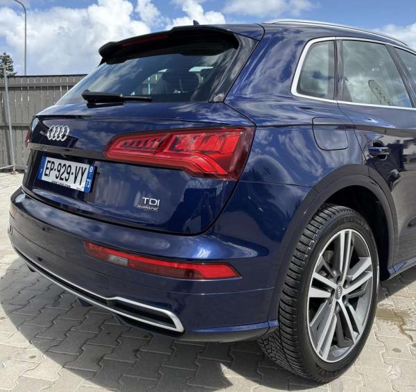 Blue Audi Q5 2017 in Kaunas, with an engine capacity of 1.97 L and mileage of 229 thousand km for 19800 €, photo 6 on AUTOMOTO.COM.LV