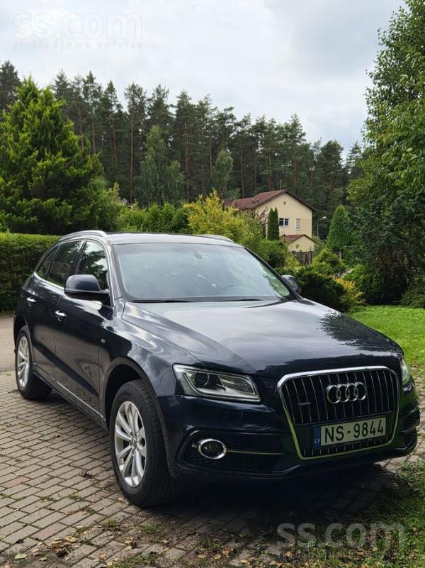 Zils Audi Q5 2017 Rīga, ar dzinēja tilpumu 2.00 L un nobraukumu 159 tūkst. km par 18500 €, foto 4 vietnē AUTOMOTO.COM.LV