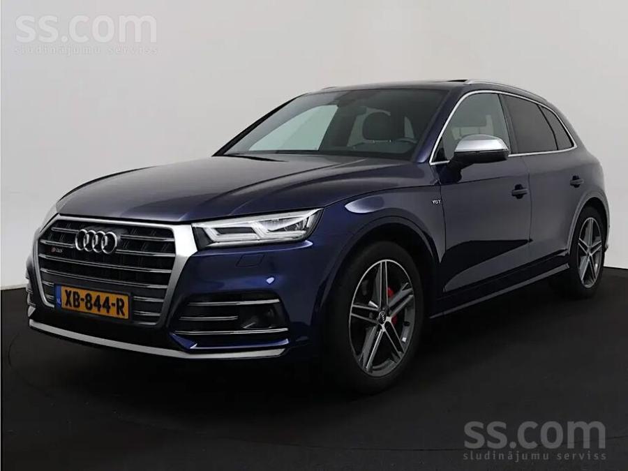 Blue Audi Q5 2018 in Riga, with an engine capacity of 3.00 L and mileage of 180 thousand km for 29850 €, photo 1 on AUTOMOTO.COM.LV