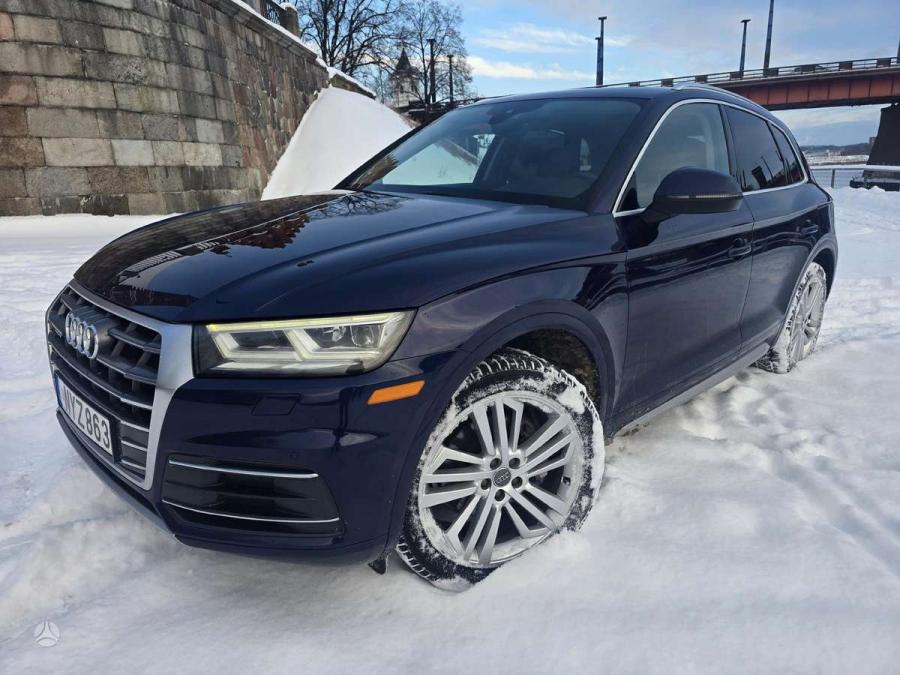 Blue Audi Q5 2018 in Kaunas, with an engine capacity of 1.98 L and mileage of 255 thousand km for 23900 €, photo 1 on AUTOMOTO.COM.LV