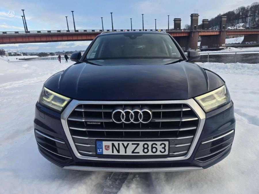 Blue Audi Q5 2018 in Kaunas, with an engine capacity of 1.98 L and mileage of 255 thousand km for 23900 €, photo 2 on AUTOMOTO.COM.LV